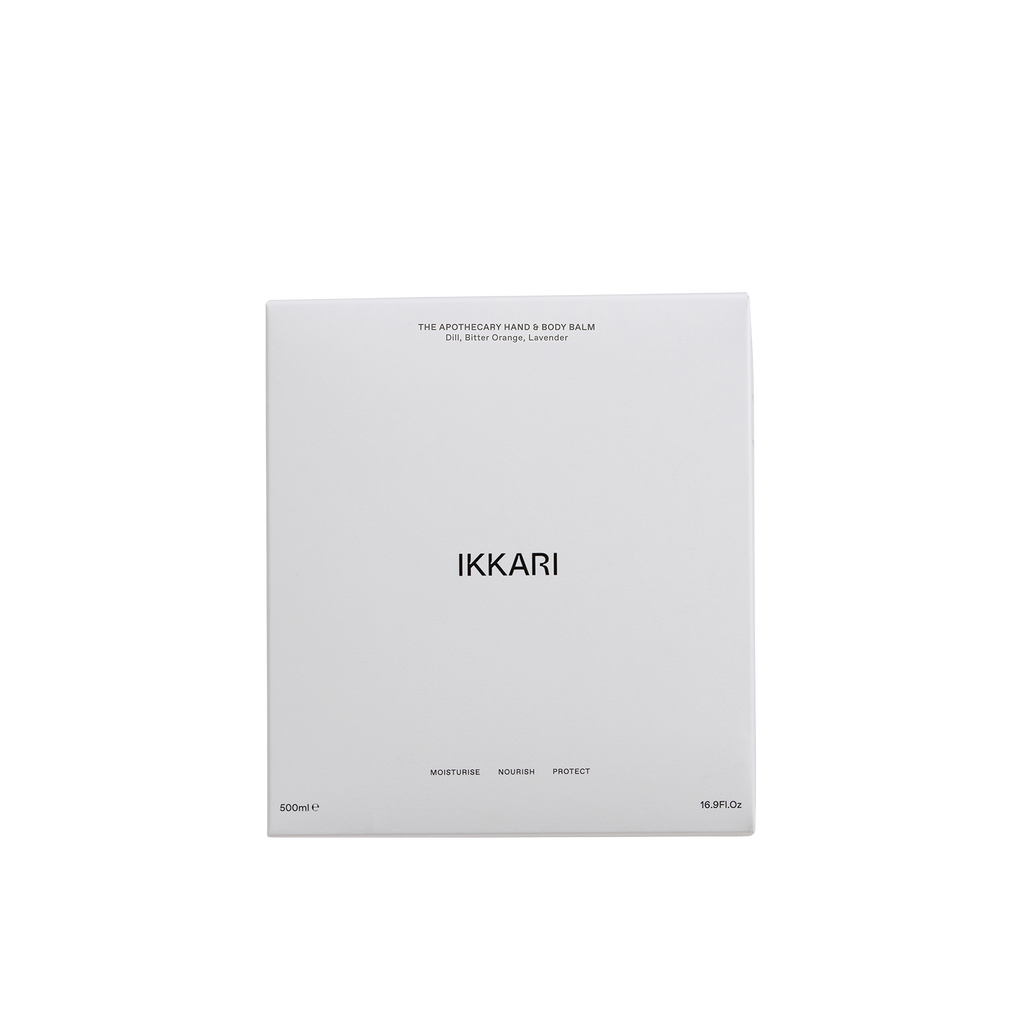 The Apothecary Hand & Body Balm 500ml Dill, Bitter Orange, Lavender – IKKARI